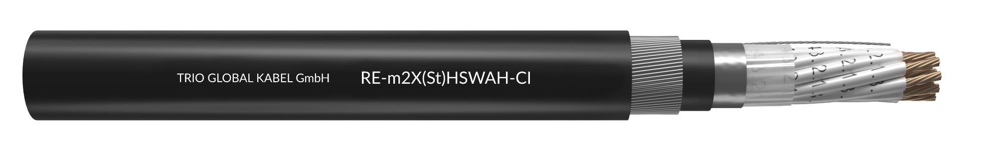 RE-m2X(St)HSWAH-CI 90°C / 500 V CU/mc/XLPE/ISCR/OSCR/LSZH/SWA/LSZH ...